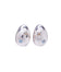 Mini Arp Earrings in Studded Silver | Lizzie Fortunato