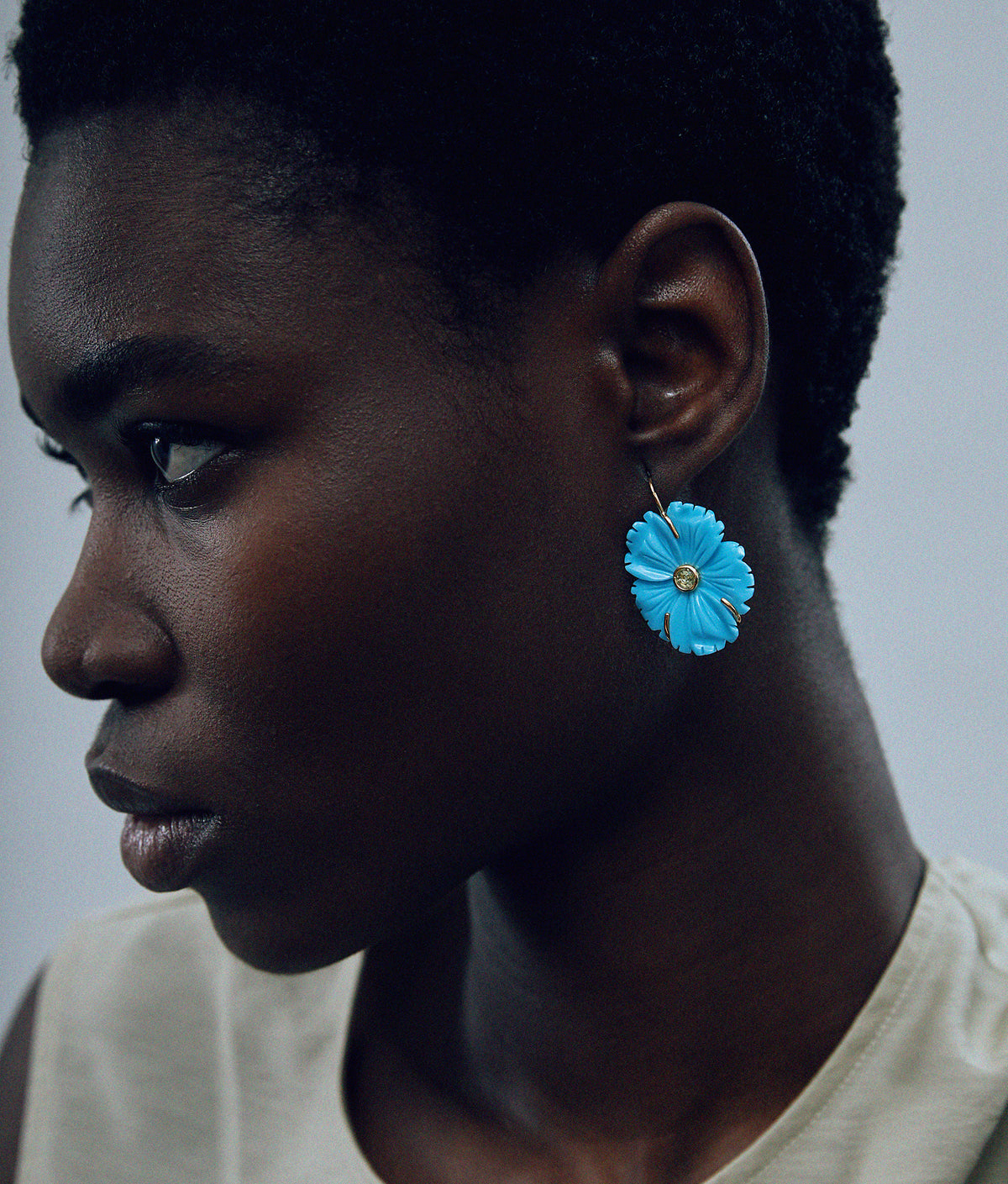 New Bloom Earrings in Cerulean | Lizzie Fortunato