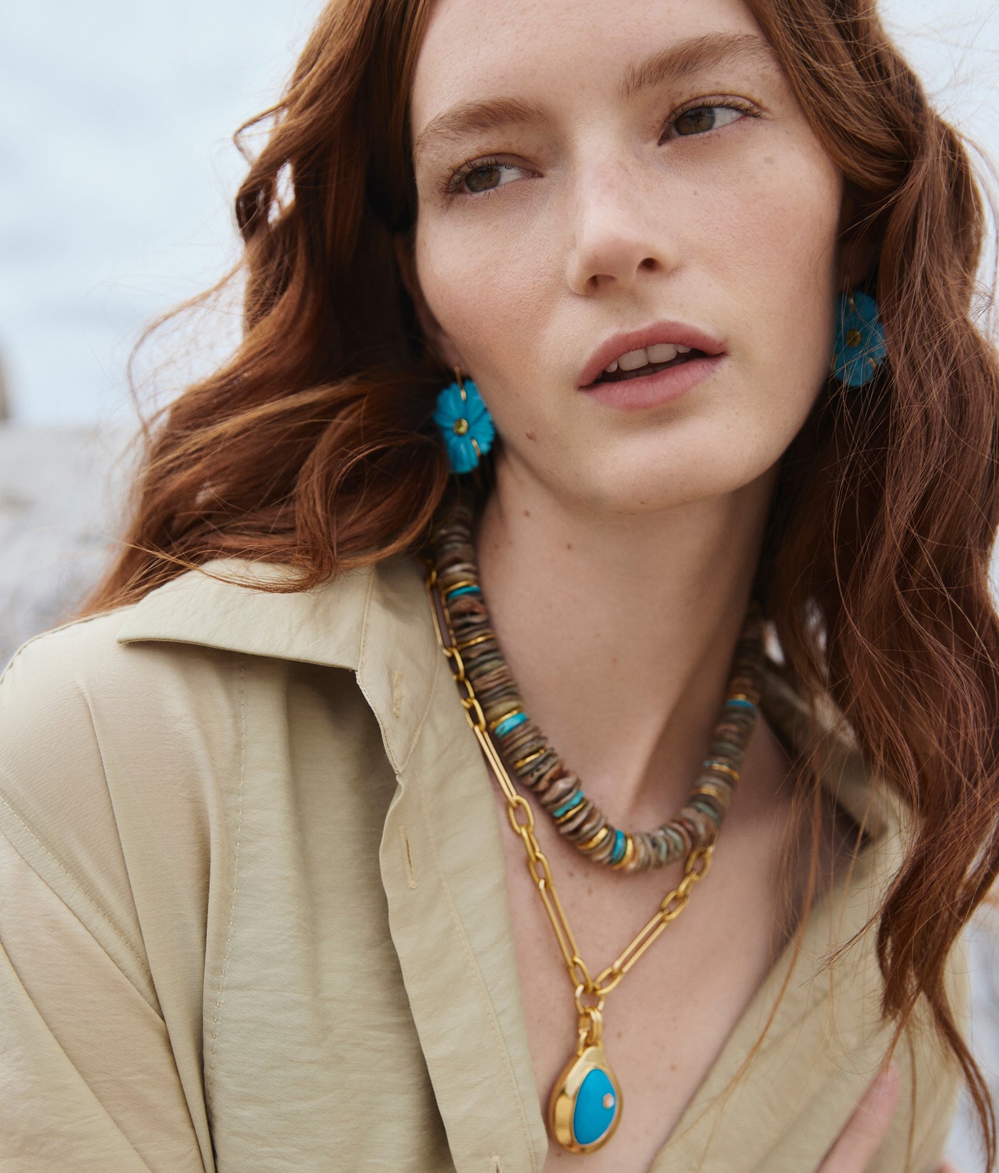 Pond Necklace in Blue