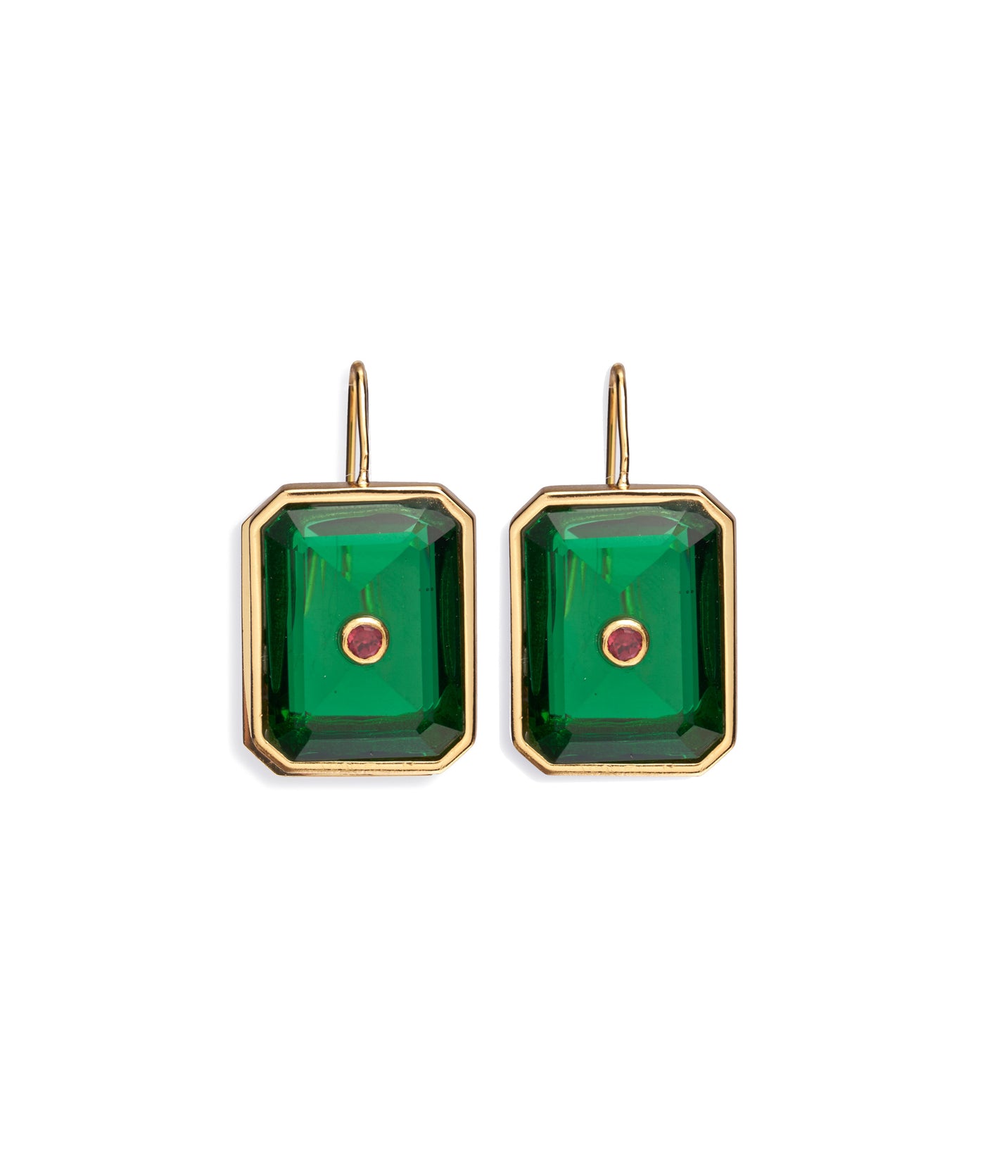 Tile Earrings in Forest | Lizzie Fortunato