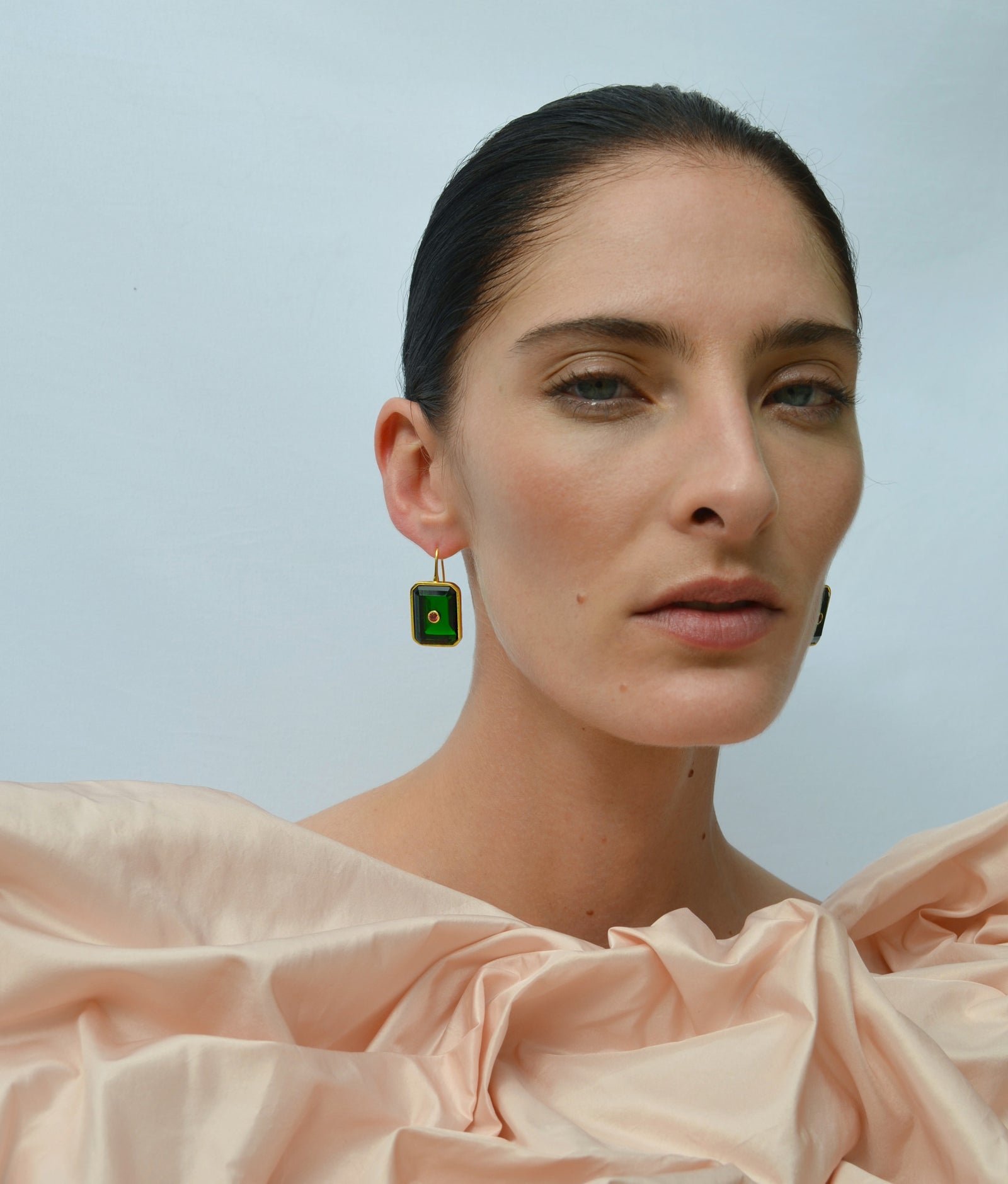 Tile Earrings in Forest | Lizzie Fortunato